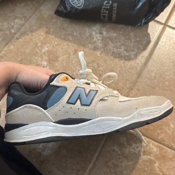 New Balance | Shoes | New Balance Cream And Black Sneakers | Poshmark